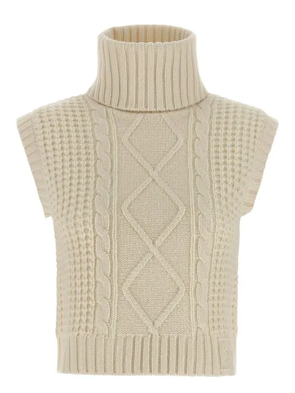 Perfect Moment Crystal Merino Wool Vest - White