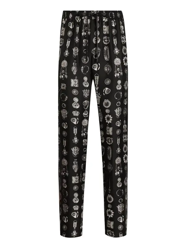 Dolce & Gabbana Jewel- Twill Trousers - Print