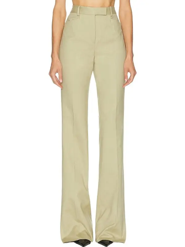 TOM FORD Tailored Wide Leg Pant - Light Honey