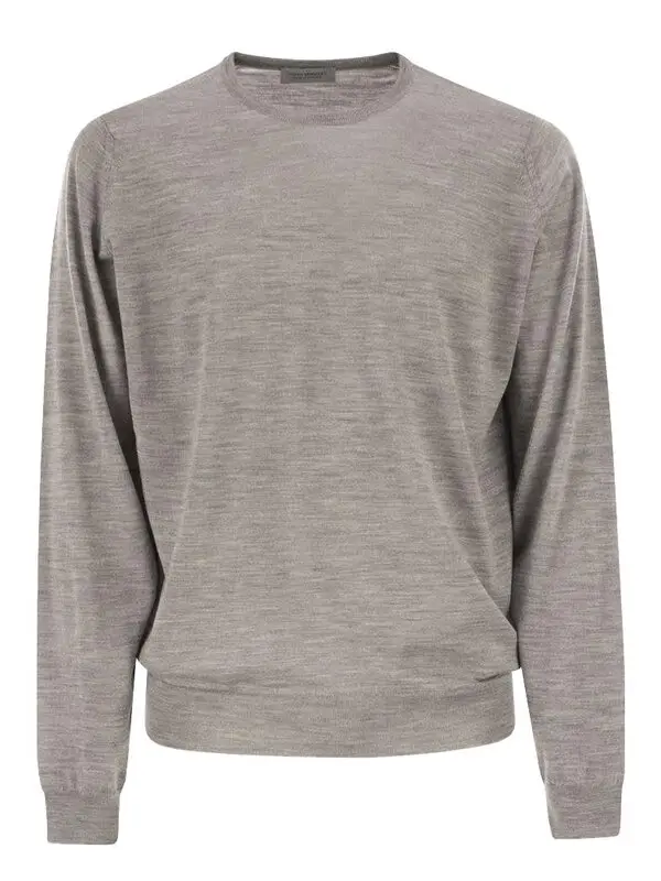 John Smedley Lundy Crew Neck Jumper - Grey