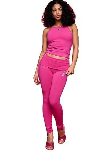 Pink All-day Cotton™ High-neck Tank - Pink
