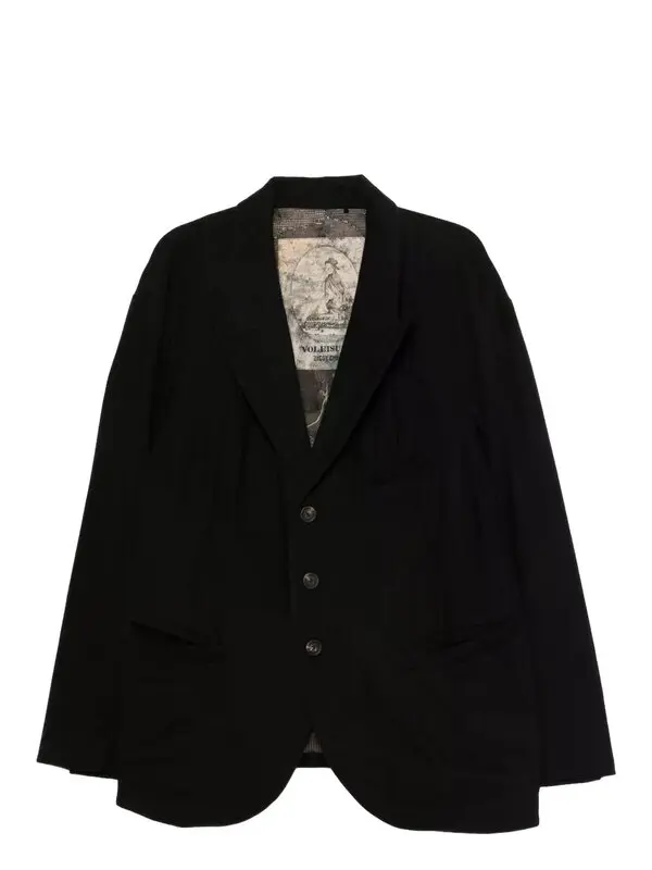 ZIGGY CHEN Single-breasted Blazer - Black