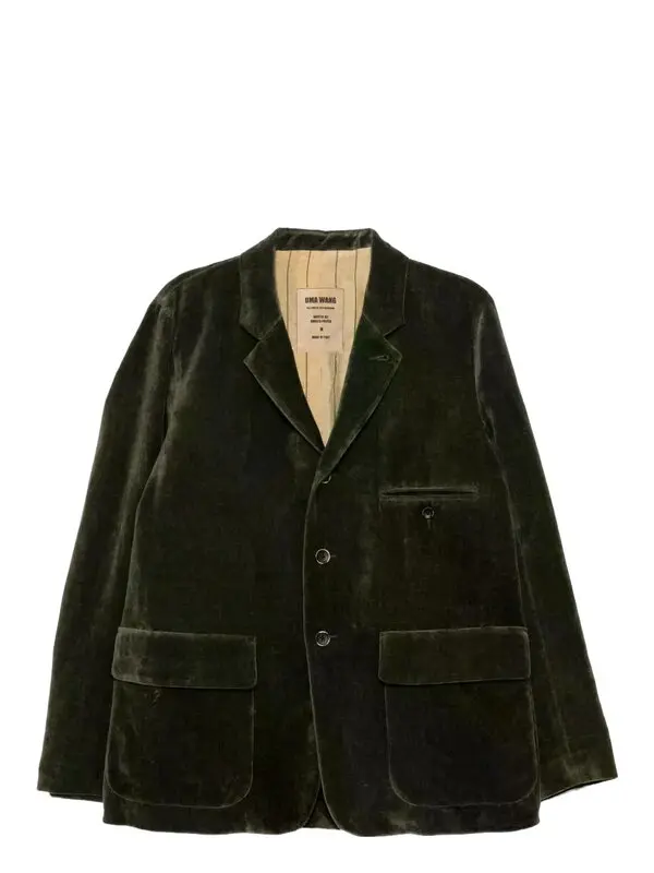 UMA WANG Velvet Blazer - Green