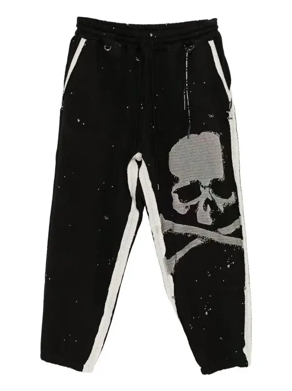 MASTERMIND WORLD Logo-jacquard Track Pants - Black