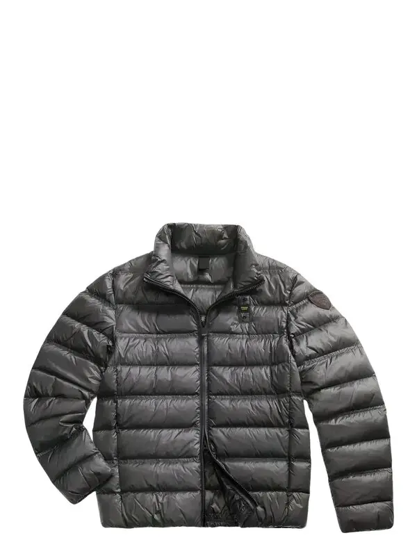 BLAUER. Quilted High-neck Jacket - Grey