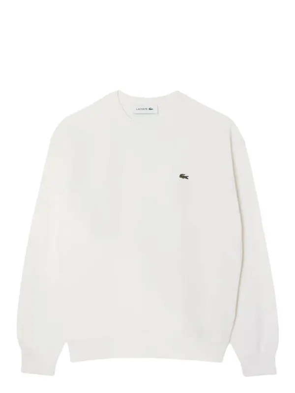 Lacoste Logo-patch Sweater - White