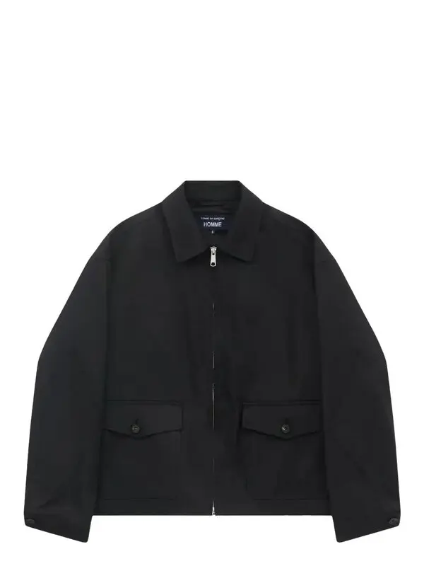 Comme Des Garçons Zip-up Jacket - Black