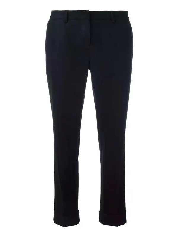 Boglioli Tailored Cropped Trousers - Black