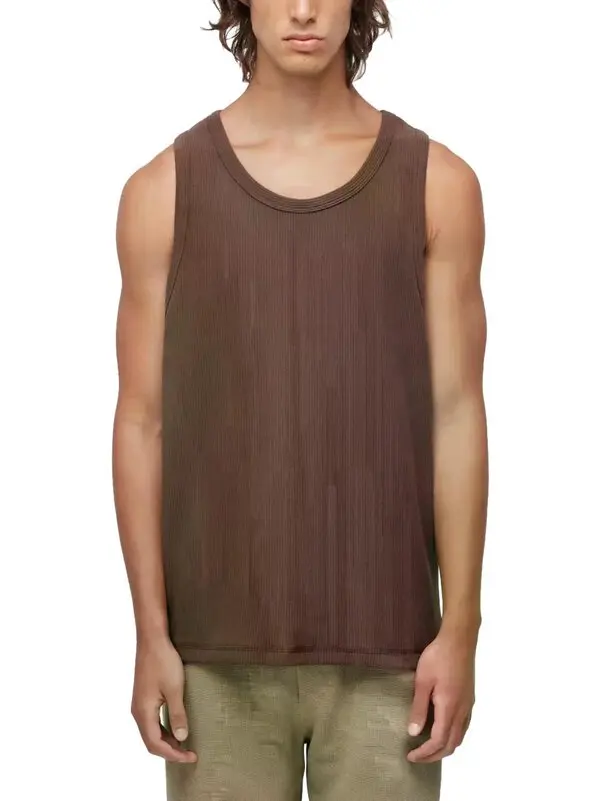 OSKLEN Ribbed Tank Top - Brown