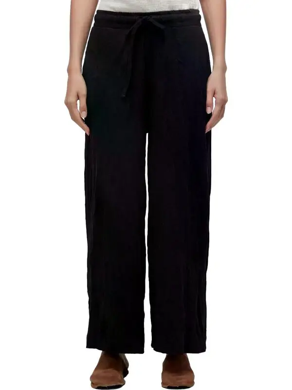 OSKLEN Wrinkle-effect Trousers - Black