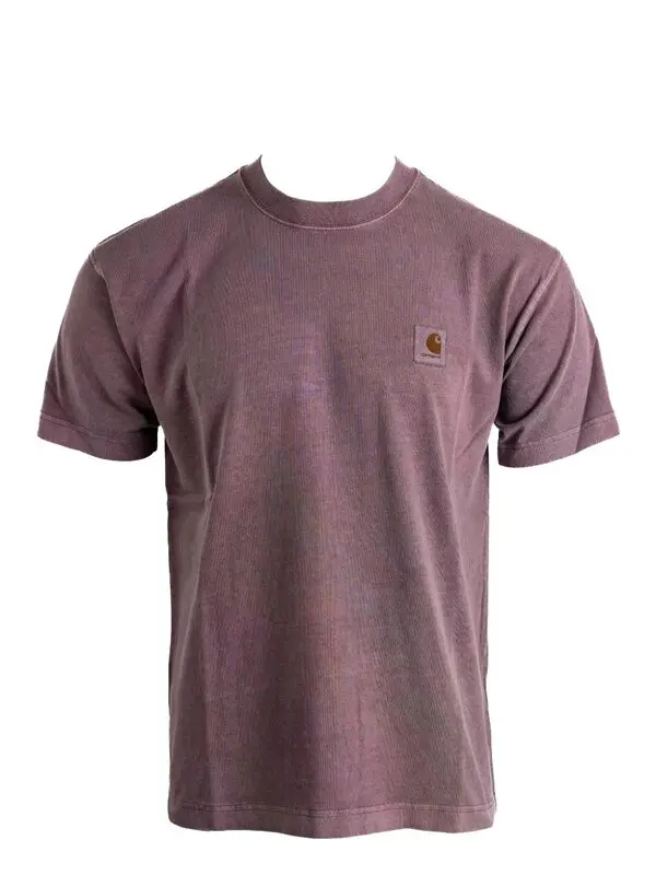 Carhartt Work In Progress S/s Vista Logo-patch T-shirt - Purple