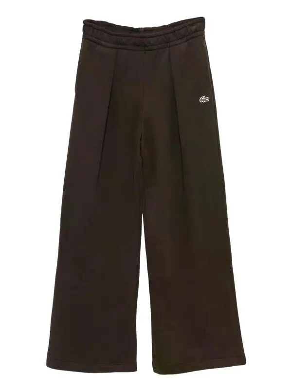 Lacoste Logo Pleated Track Pants - Brown