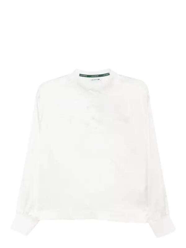 Lacoste Embroidered-logo Polo Top - White