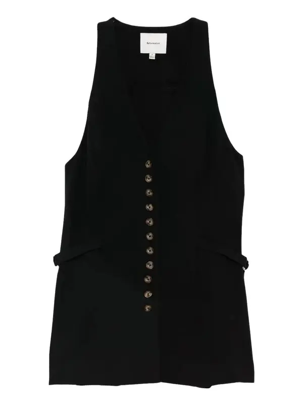 REFORMATION Rowe Vest - Black