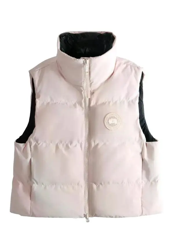 Canada Goose Zip-up Logo-patch Gilet - Pink