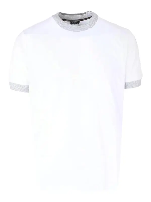 Peserico Ribbed Trim T-shirt - White