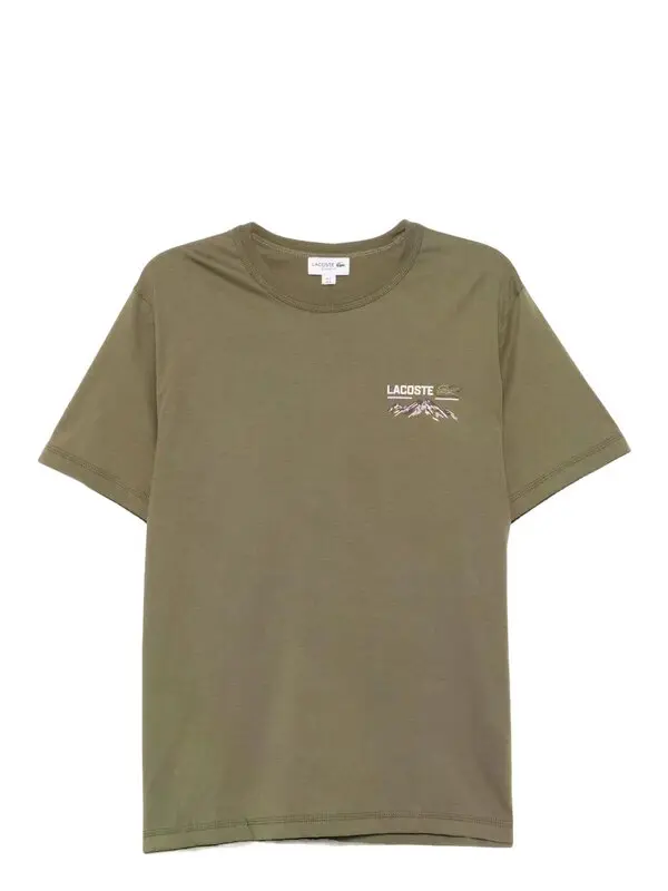 Lacoste Graphic-print Cotton T-shirt - Green