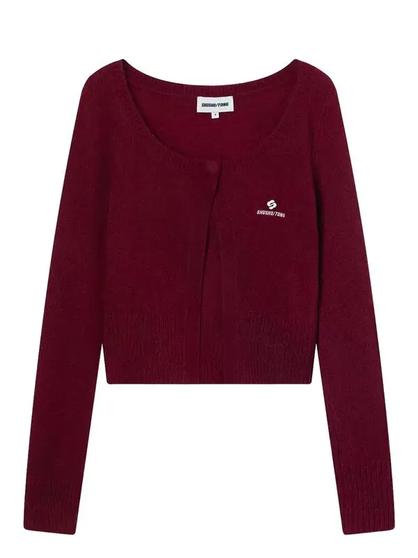 SHUSHU/TONG Buttoned Cardigan - Red