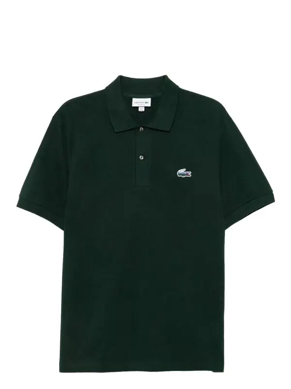 Lacoste Logo-appliqué Cotton Polo Shirt - Green