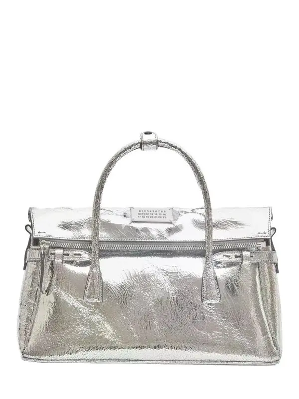 MAISON MARGIELA Numerical-patch Tote Bag - Silver