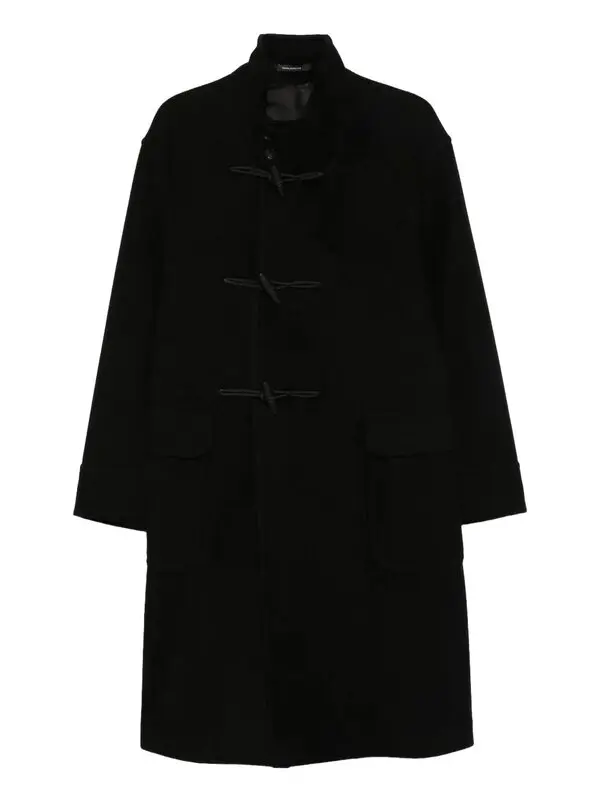 Tagliatore Toggle-front Wool Coat - Black