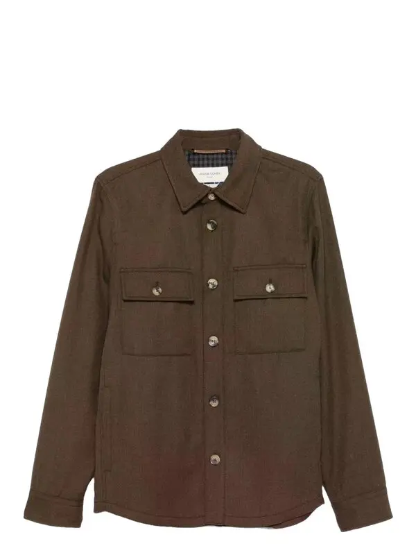 Jacob Cohen Buttoned Flap-pocket Shirt Jacket - Brown
