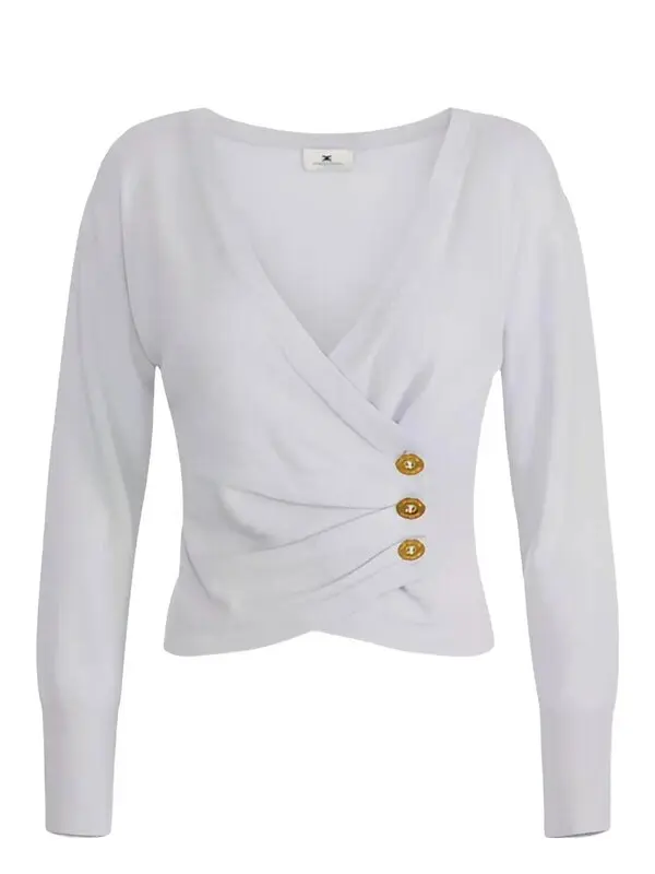 Elisabetta Franchi Button-detail Top - White