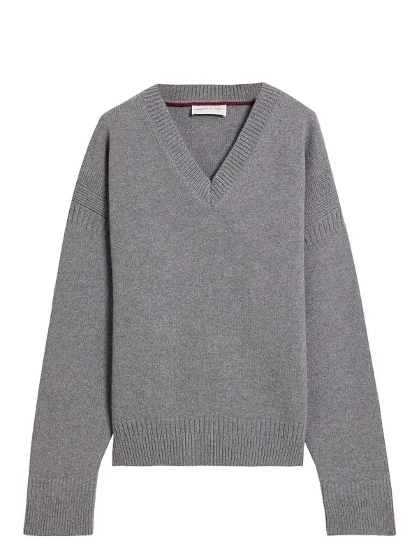 Veronica De Piante Poppy Wool And Cashmere-blend Sweater - Gray