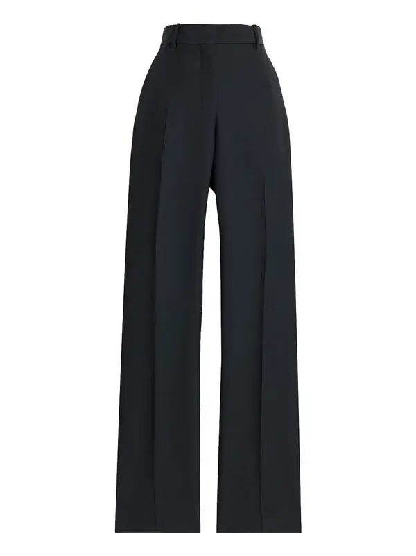 Veronica De Piante Mick Crepe Straight-leg Pants - Black