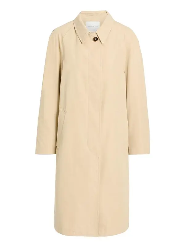 Veronica De Piante Laura Cotton Trench Coat - Beige