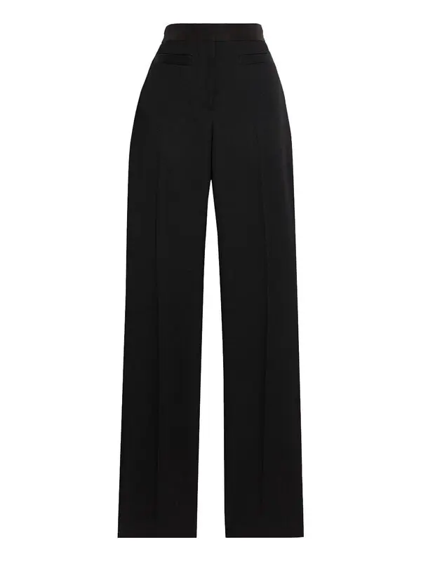 Veronica De Piante Riley Wool-twill Straight-leg Pants - Black