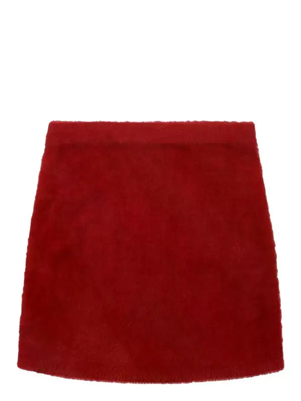 Helmut Lang Textured Mini Skirt - Red