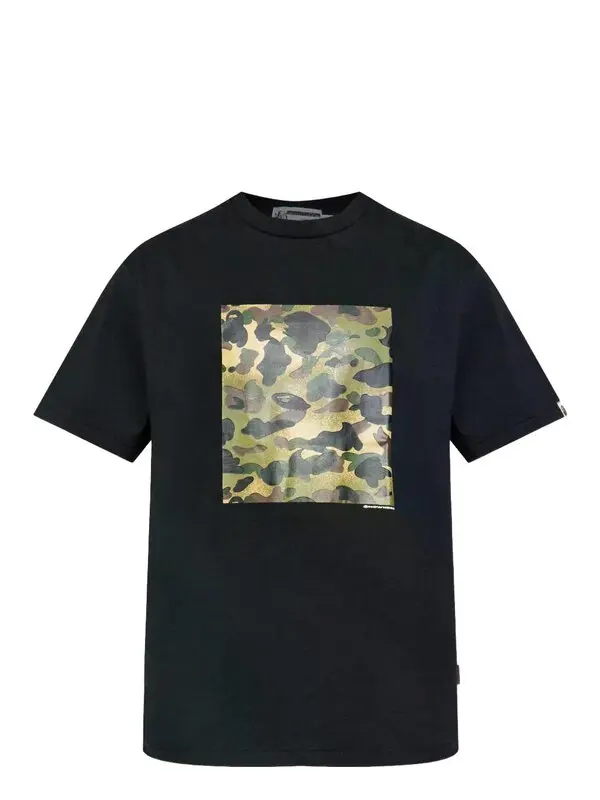 A BATHING APE 1st Camo Cotton T-shirt - Black