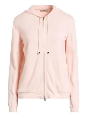 Herno Cardigan In Cashmere, Virgin Wool, Silk, Viscose, And Metallic Fiber - Pink