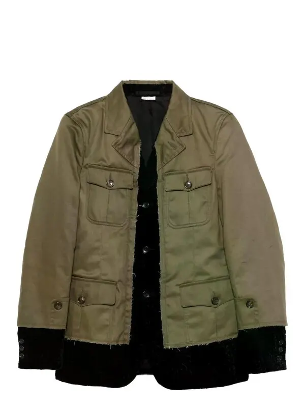 Comme Des Garçons Layered Blazer - Green