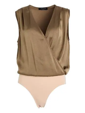 Fabiana Filippi Satin Bodysuit - Beige