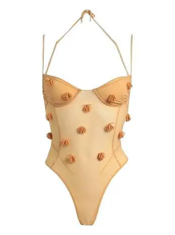 Jacquemus Tulle Bodysuit - Orange
