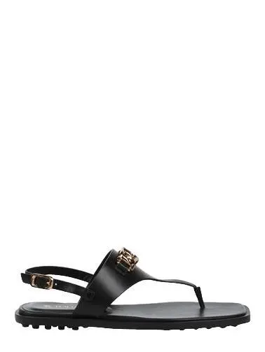 TOD'S Thong Sandals - Black