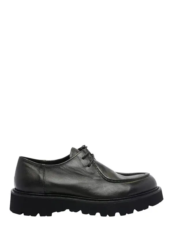 PAWELK'S Lace-up Round-toe Shoes - Black