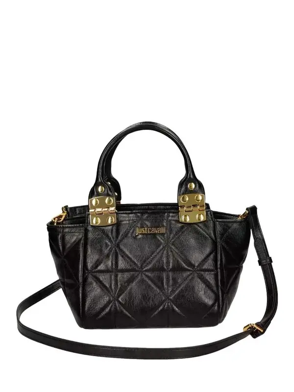 Just Cavalli Quilted Tote Bag - Black