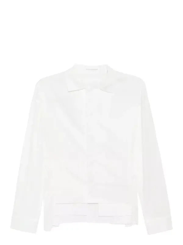 Yohji Yamamoto Panelled Cotton Shirt - White