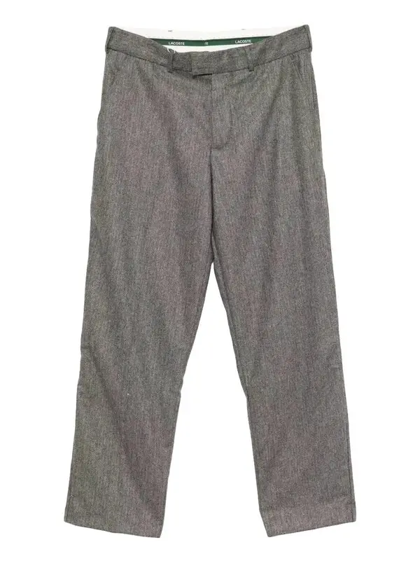 Lacoste Herringbone Trousers - Grey