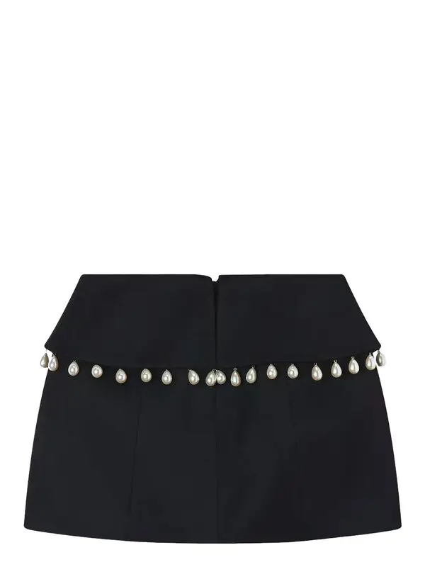 KIMHEKIM Pearl-embellished Mini Skirt - Black