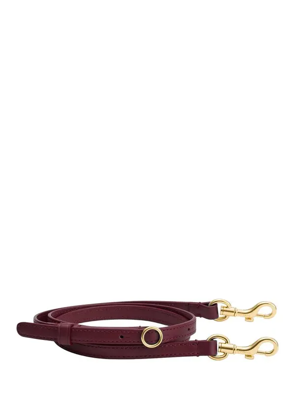 Cuyana Thin Adjustable Leather Strap - Cherry