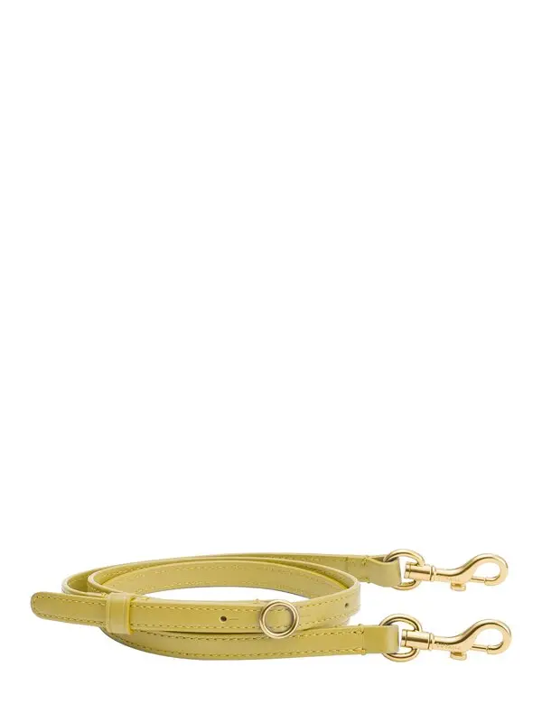 Cuyana Thin Adjustable Leather Strap - Lime