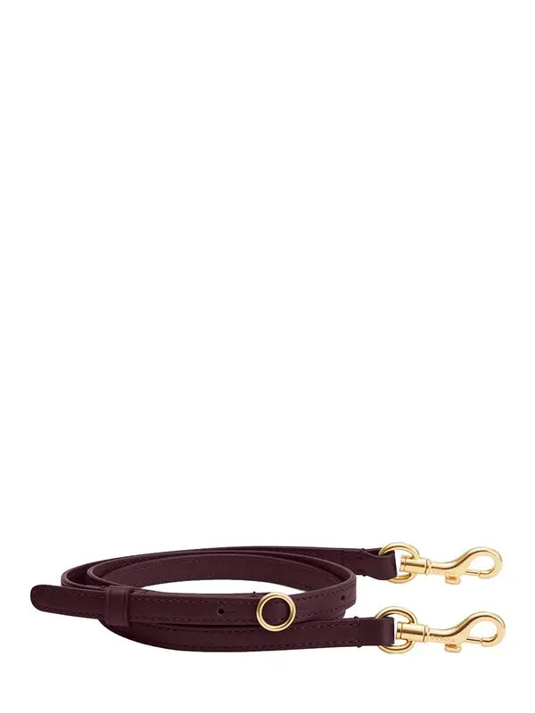 Cuyana Thin Adjustable Leather Strap - Plum