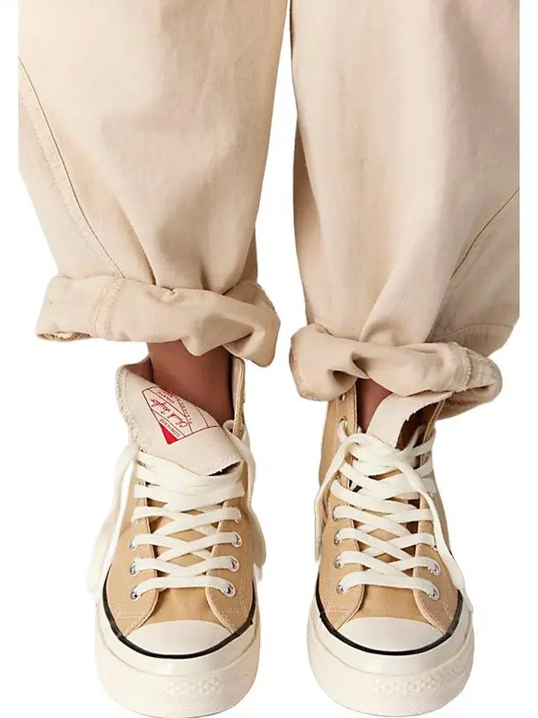 CONVERSE Chuck 70 Recycled Canvas High-top Sneakers - Hay Day/egret/black