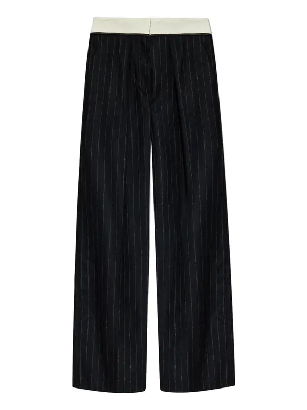 FORTE_FORTE Wide-leg Trousers - Black