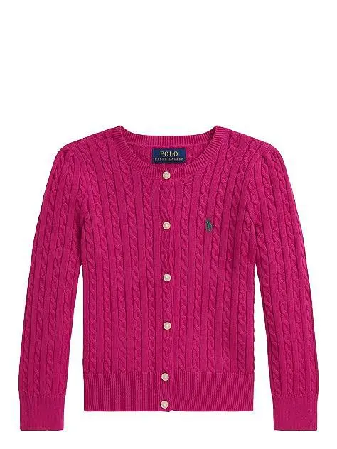 Polo Ralph Lauren Cable Knit Cardigan - Preppy Pink