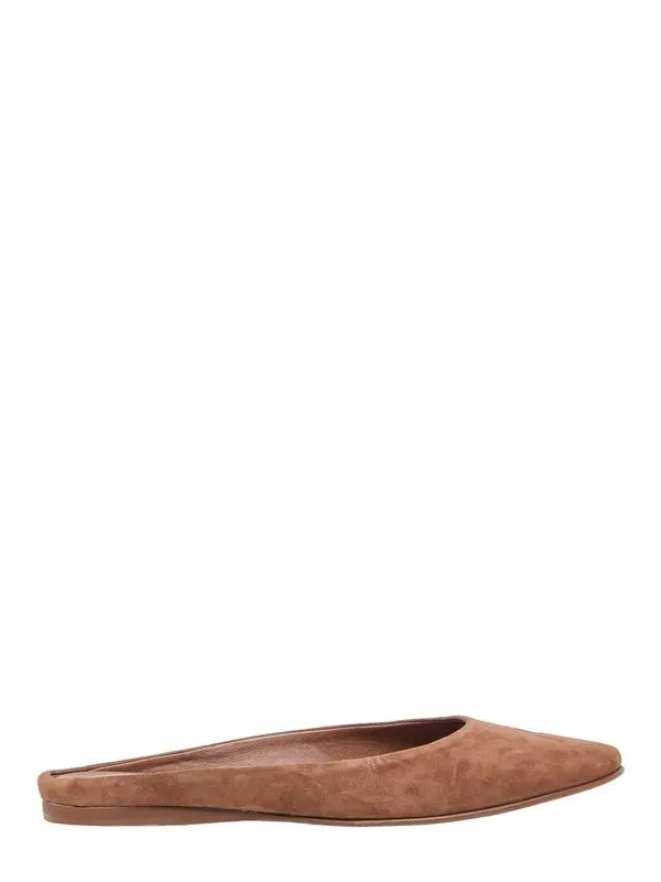 DOLCEVITA Eila Suede Flats - Dk Brown Suede